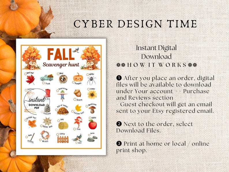 Fall Games Bundle: 40 Autumn Activities for Kids & Adults (PDF) - Etsy