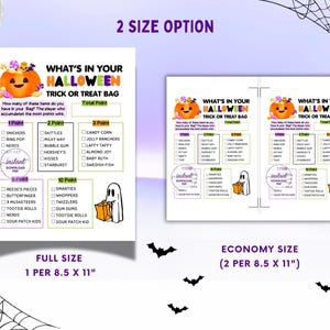 Halloween Trick or Treat Bag Game, Halloween Grab Candy Game, Halloween ...