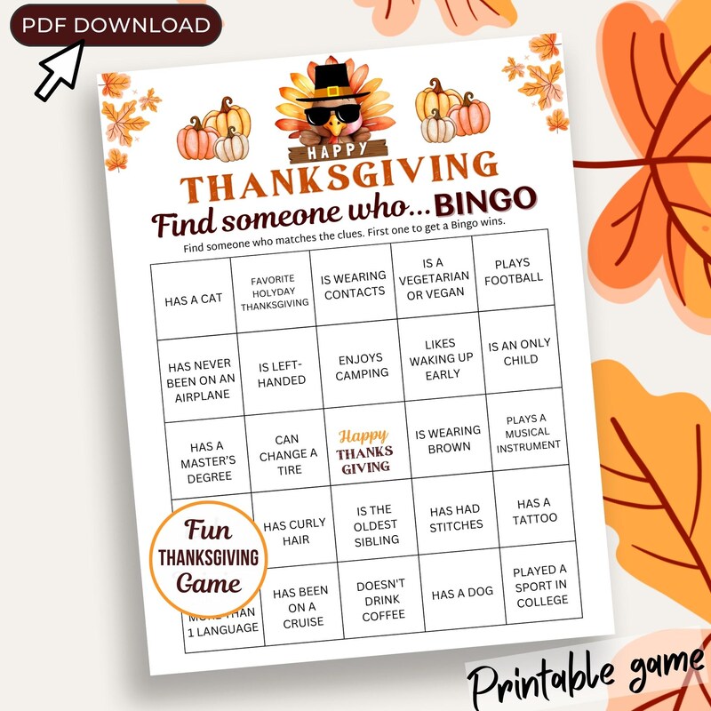 Find Someone Who Game - Etsy