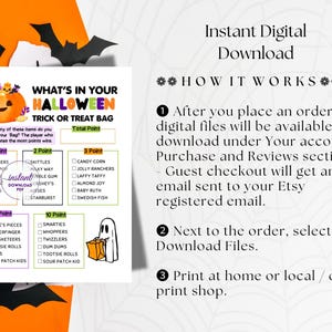 Halloween Trick or Treat Bag Game, Halloween Grab Candy Game, Halloween ...