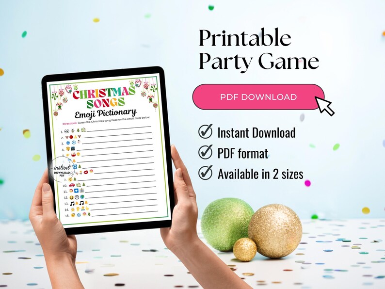 Christmas Emoji Song Pictionary, Christmas Emoji Song Guessing Game ...