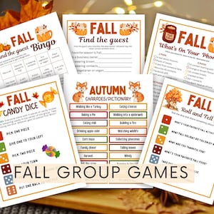 Fall Games Bundle: 40 Autumn Activities for Kids & Adults (PDF) - Etsy