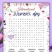 International Women's Day Word Search Game (PDF Printable) - Etsy