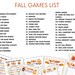 Fall Games Bundle: 40 Autumn Activities for Kids & Adults (PDF) - Etsy
