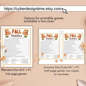 Fall Riddles Game,jokes for Kids,autumn Game, Fall Activity for Kids ...
