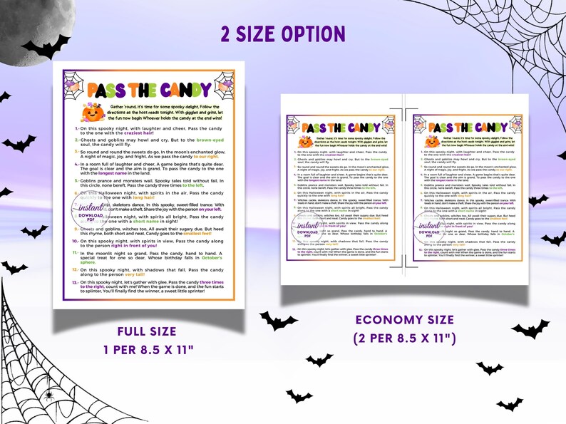 Halloween Pass the Candy Game,pass Prize Rhyme Game, Easy Fun Halloween ...