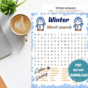 Winter Word Search Game | Fun Printable Winter Games | Wintertime ...