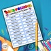 Back to School Charades/ Pictionary Game, Printable Back to School Game ...