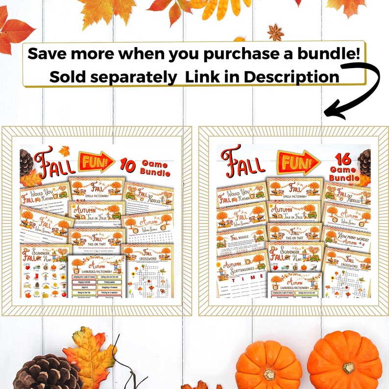 Fall RIDDLES Game, Autumn Printable Game, Fall Fun Activity for Kids ...
