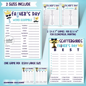 Father's Day Games, Happy Father's Day 10 Games for Kids and Adults ...