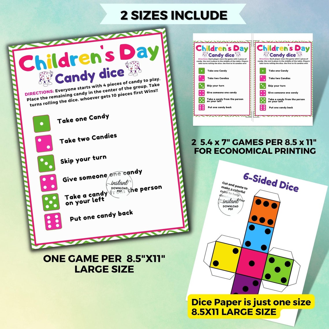 Children's Day Games, Printable Games for Kids, Kids Trivia, Party Game ...