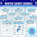 Winter Games Bundle, Winter Party Games, Winter Family Games, Winter ...
