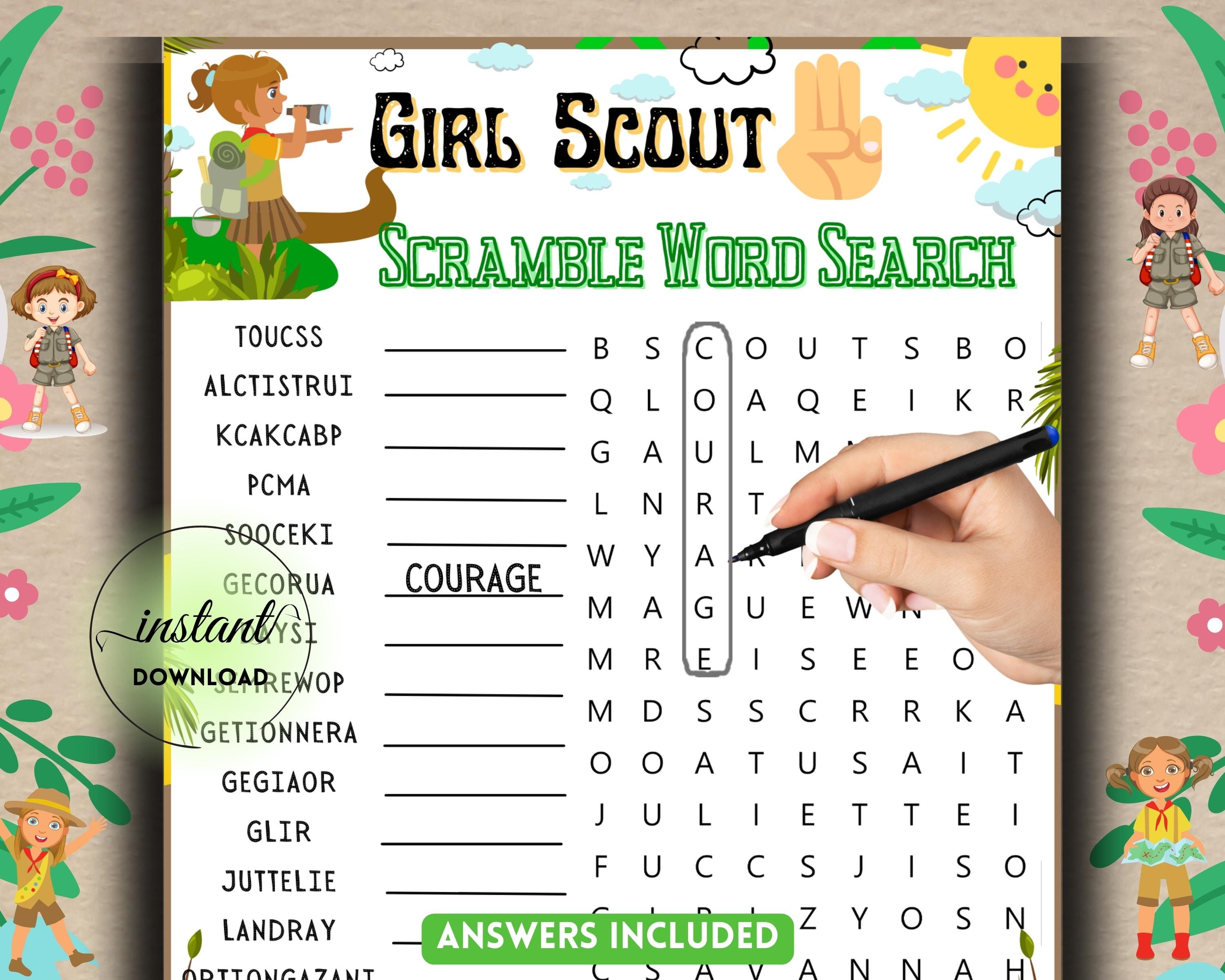 Girl Scout Word Search