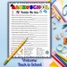 Back to School Riddles, Printable Back to School Game, First Day of ...