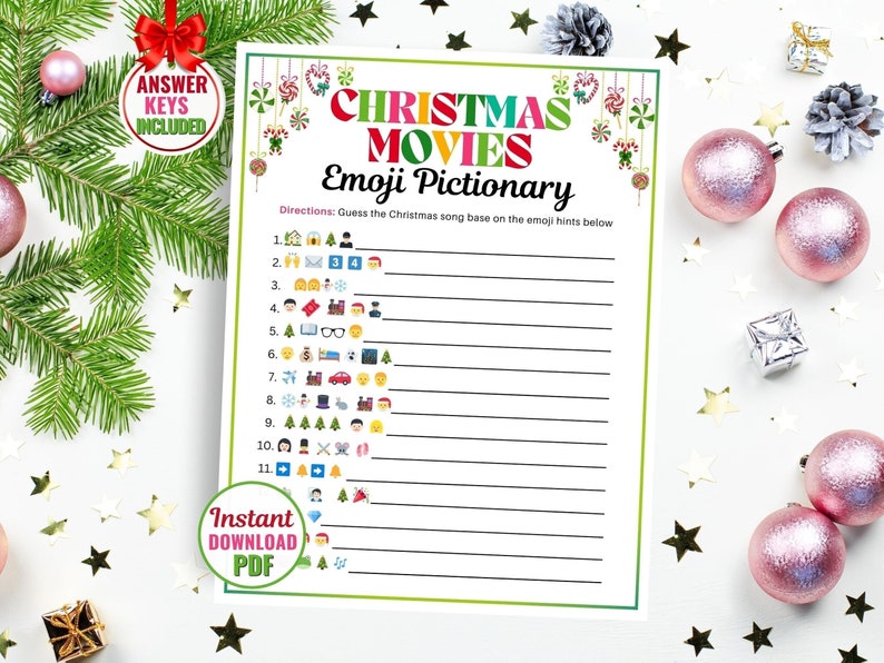 Christmas Movies Emoji Games, Movie Quiz Emoji Guess Film, Guess the ...