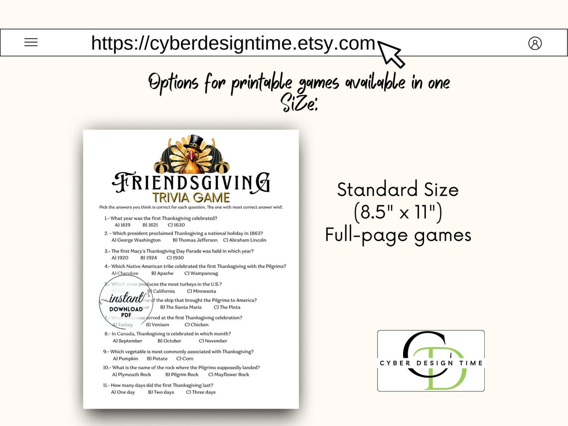 Friendsgiving Games Mega Bundle: 50 Printable Party Games (PDF) - Etsy