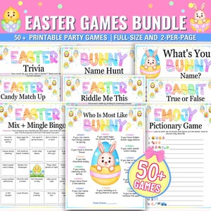 Easter Games Bundle, Easter Party Games, Easter Family Games, Office ...