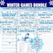 Winter Games Bundle, Winter Party Games, Winter Family Games, Winter ...