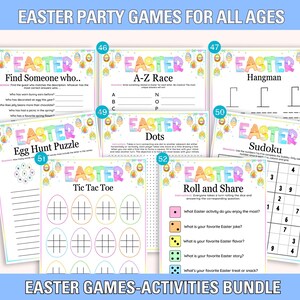 Easter Games Bundle, Easter Party Games, Easter Family Games, Office ...