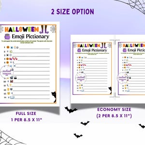 Halloween Emoji Pictionary Printable Game, Halloween Party Games ...