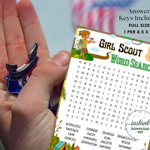 Girl Scout Word Search Game, Word Search, Scout Word Search, Girl Scout ...