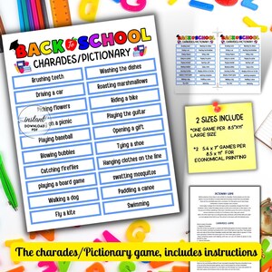 Back to School 8 Game BUNDLE, First Day of School Activities, Games for ...