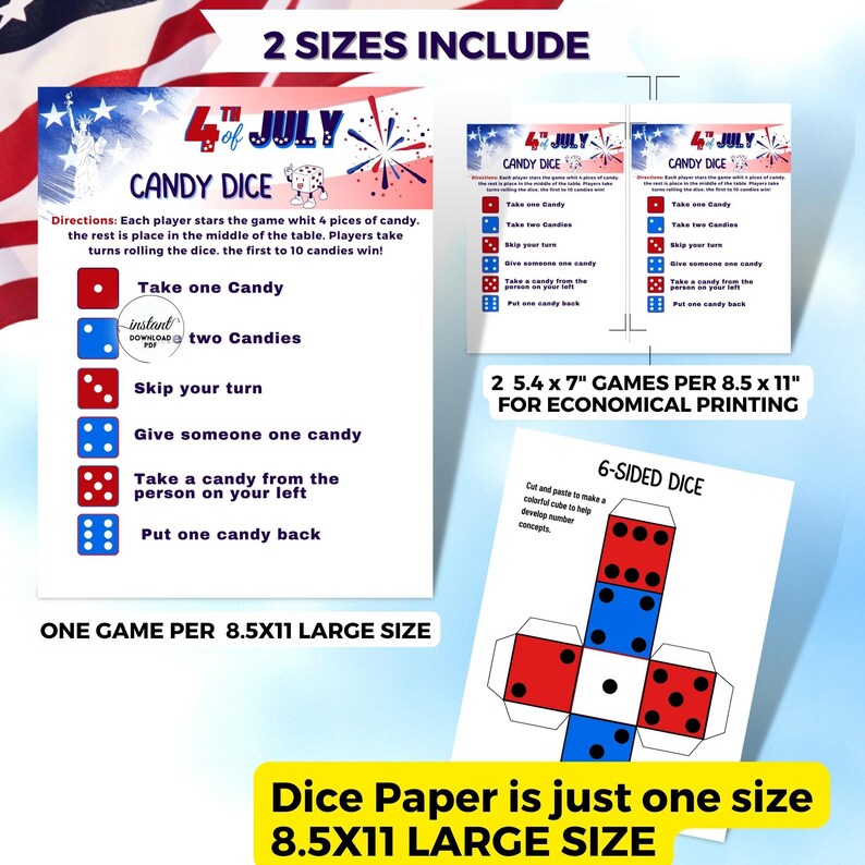 Fourth of July Game Bundle Printable Fourth of July Games - Etsy