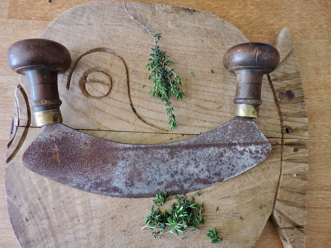 Double Handed Rocking Herbs Slicer Vintage Herb Chopper - Etsy