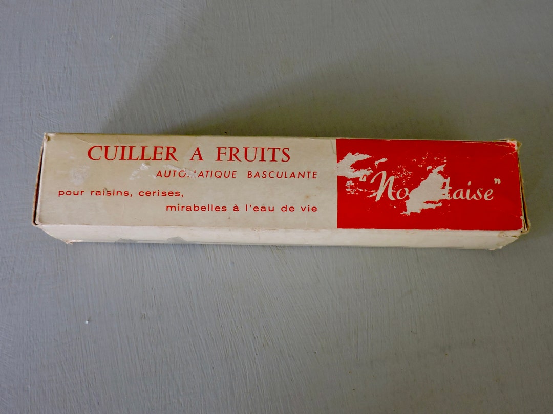 Vintage Ladle With Press-plunger Spoon, French 1950s Dining Table Fruit ...