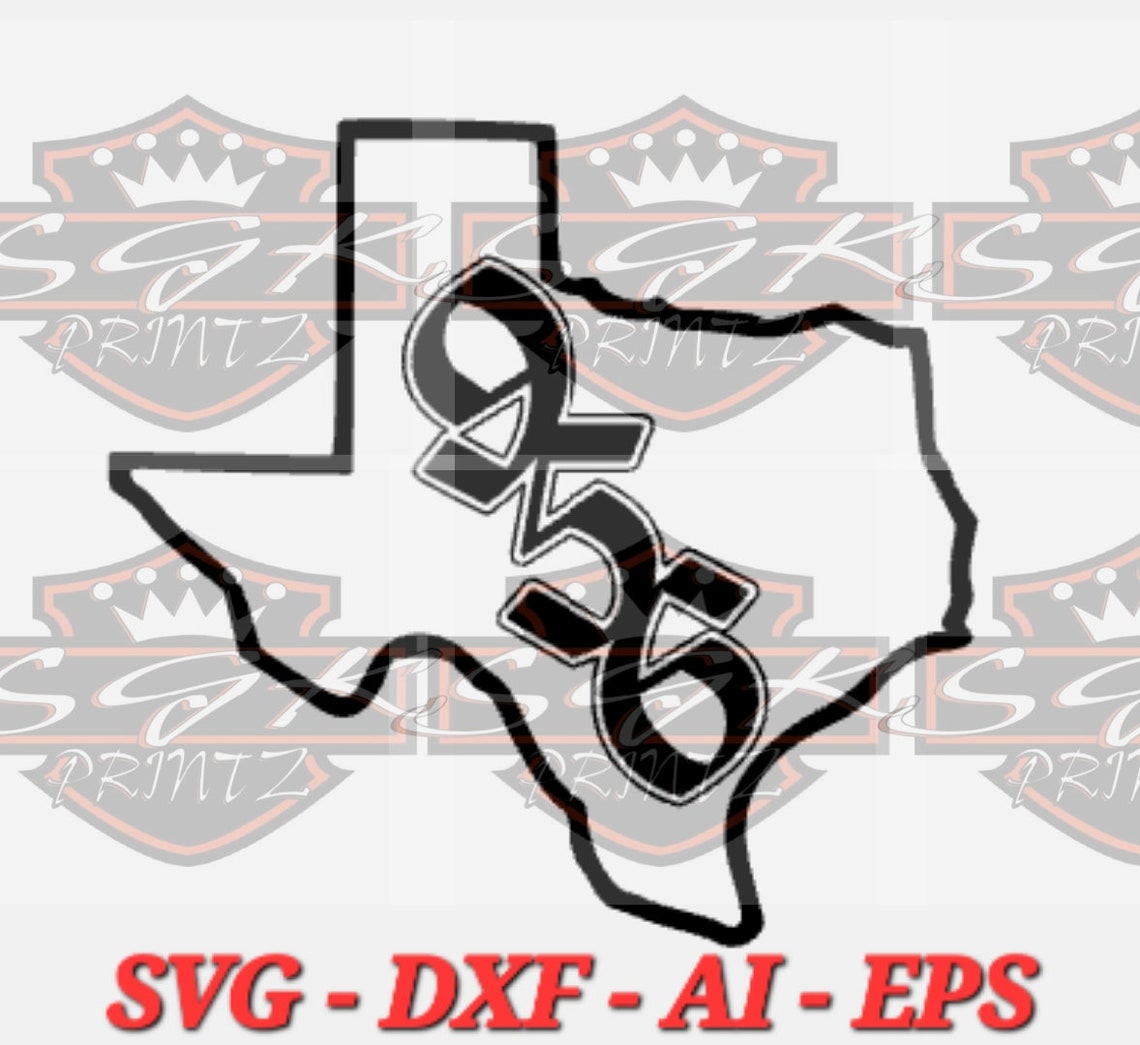 Texas 956 Svg - Etsy