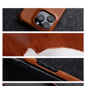 Luxury Hand Crafted Premium Cowhide Leather Phone Case for - Etsy