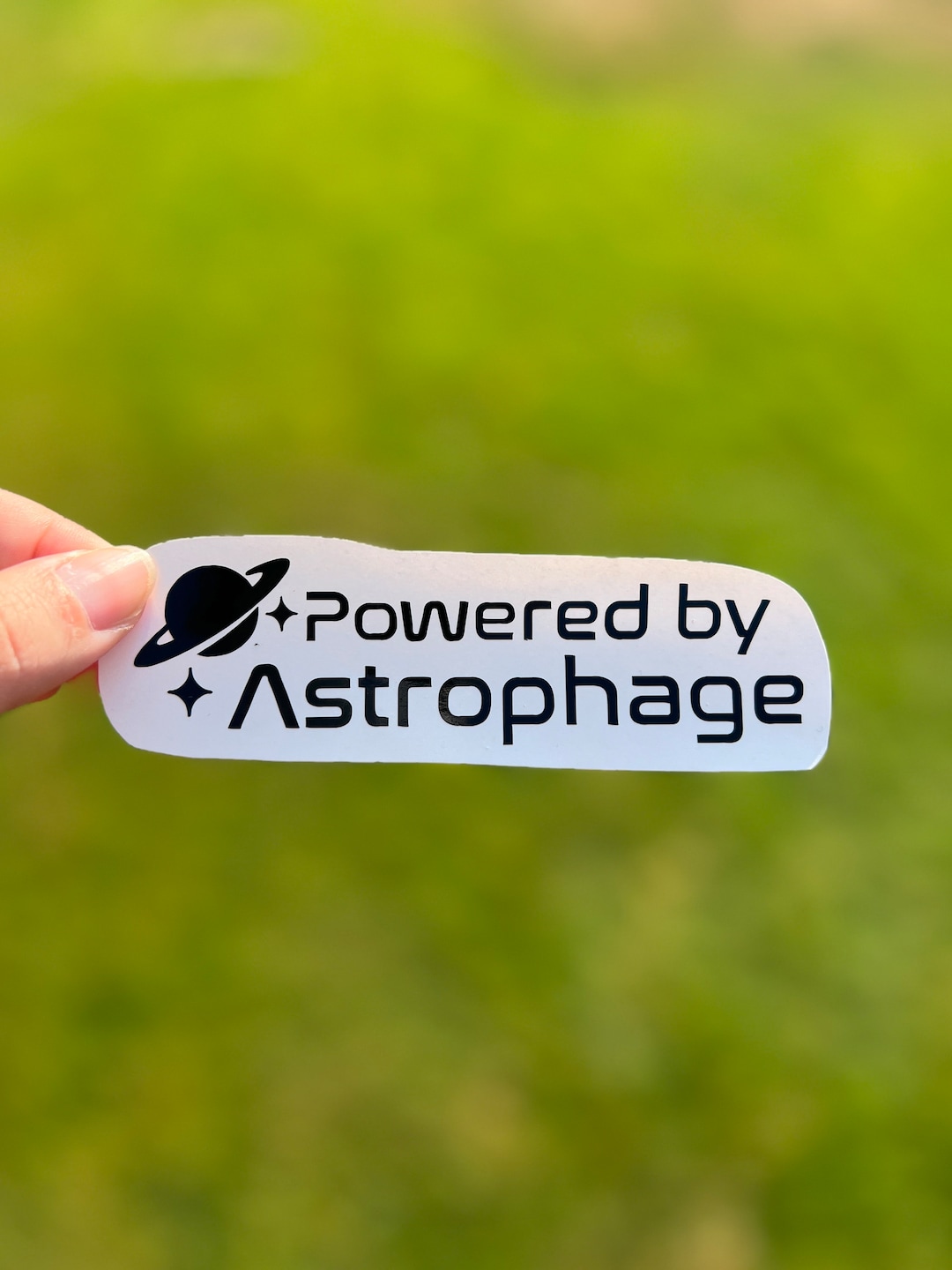 Powered by Astrophage Vinyl Decal - Project Hail Mary Car Decal - Etsy