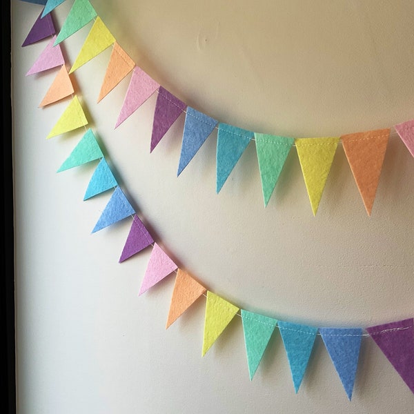 Pastel Bunting - Etsy