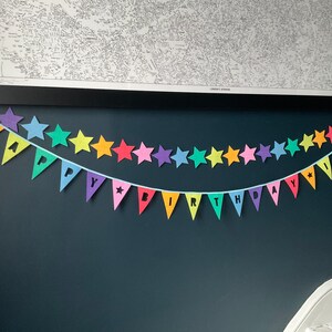 Happy Birthday Banner, Unique Custom Felt Bunting, Personalised Name ...
