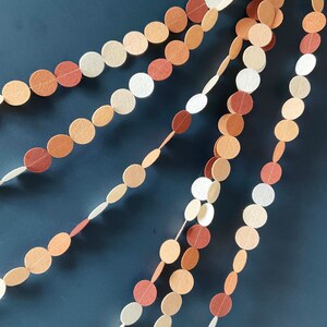 Neutral Boho Garland, Bohemian Felt Garland, Rust Confetti String ...