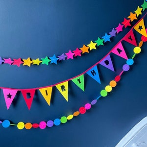Happy Birthday Banner Bundle Incl. Happy Birthday Bunting and 2 ...
