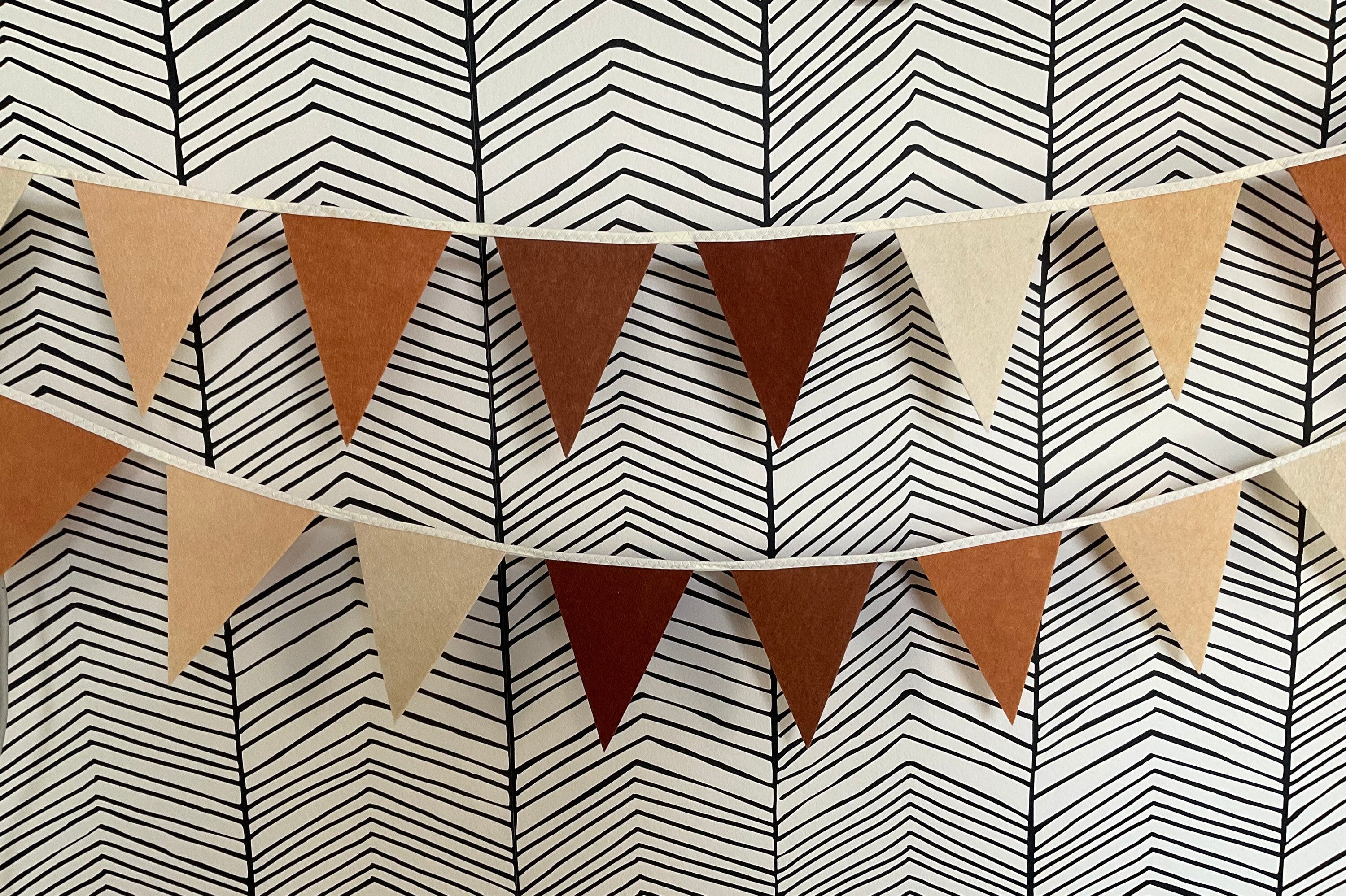Boho Wedding Bunting, Neutral Nursery Bunting, Toffee, Caramel and ...