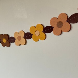 Daisy Flower Garland, Boho Neutral Theme Nursery Decor, New Baby Gift ...