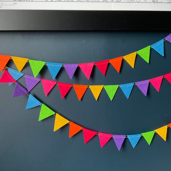 Paper & Party Supplies Star Bunting Handmade and Reusable Rainbow Party ...