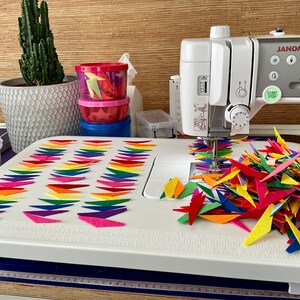 Felt Christmas Tinsel Garland, Zero Waste Decoration, Rainbow Felt ...