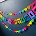 Welcome Home Rainbow Felt Bunting and Optional Matching Heart Garlands ...