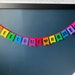 Welcome Home Rainbow Felt Bunting and Optional Matching Heart Garlands ...