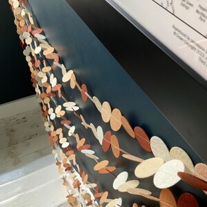 Neutral Boho Garland, Bohemian Felt Garland, Rust Confetti String ...
