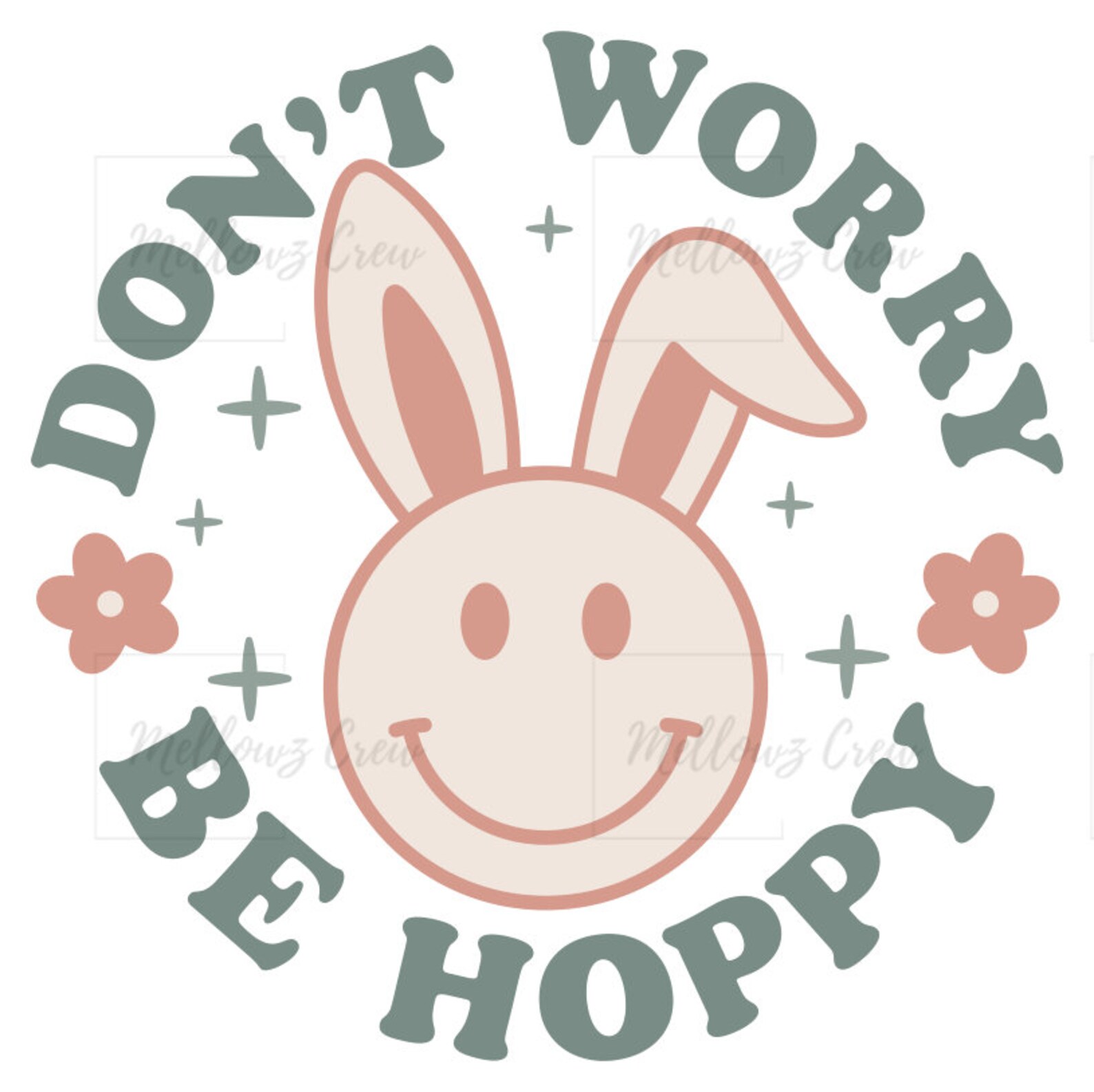 Don't Worry Be Hoppy PNG, Easter Png, Easter Bunny Png, Cute Easter Png ...