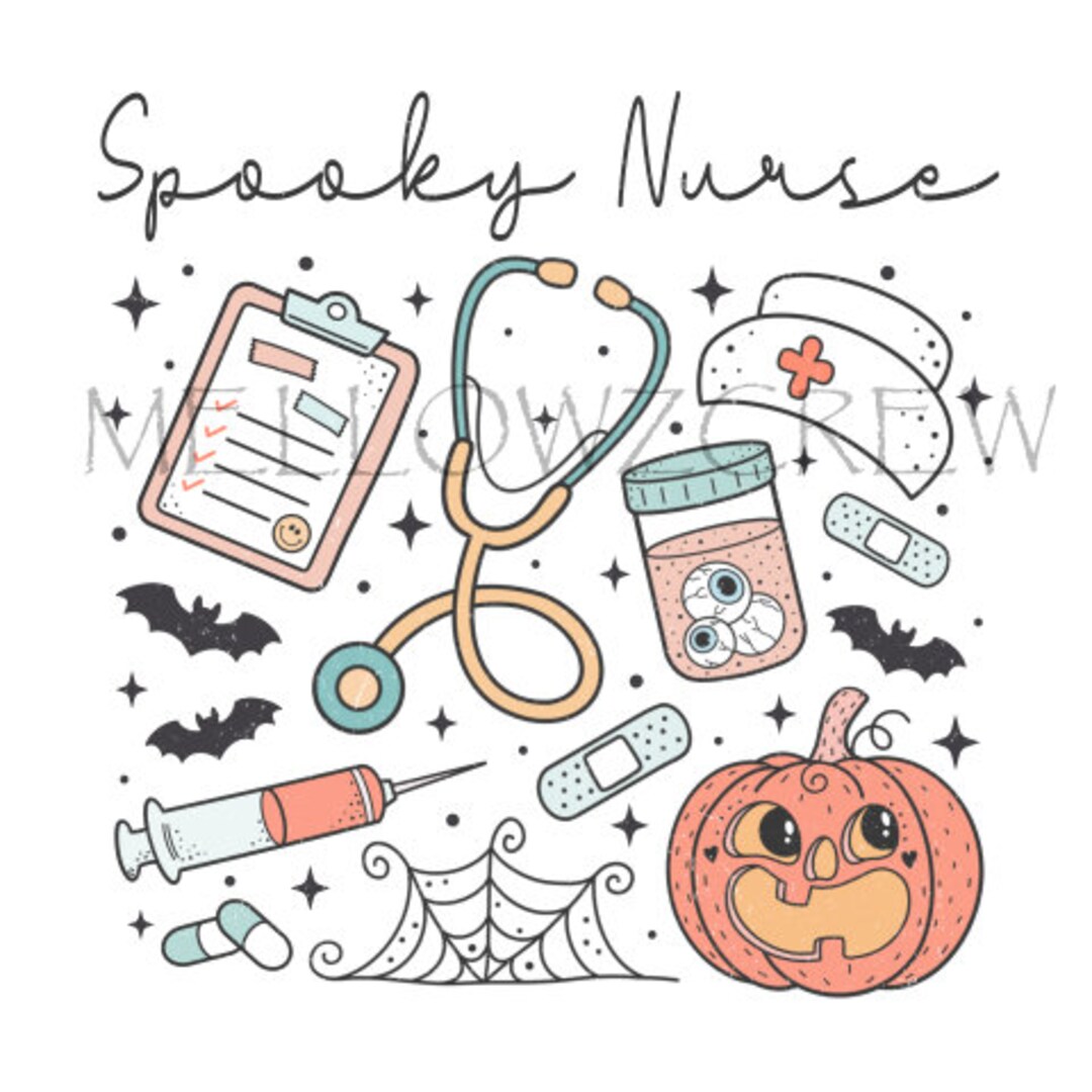 Spooky Nurse Png Nurse Png Funny Halloween Png Spooky - Etsy