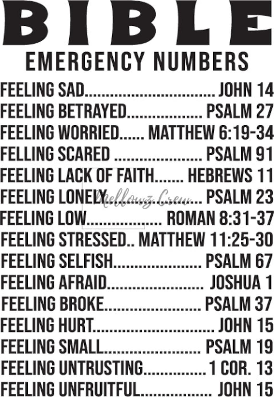 Bible Emergency Numbers Png Jesus Numbers,faith Clipart,jesus Lover ...