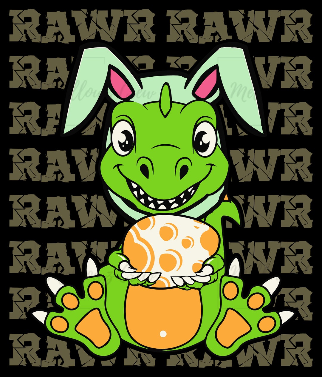 Easter Rex Png, Sublimation Design Download, Happy Easter Png, Saurus ...
