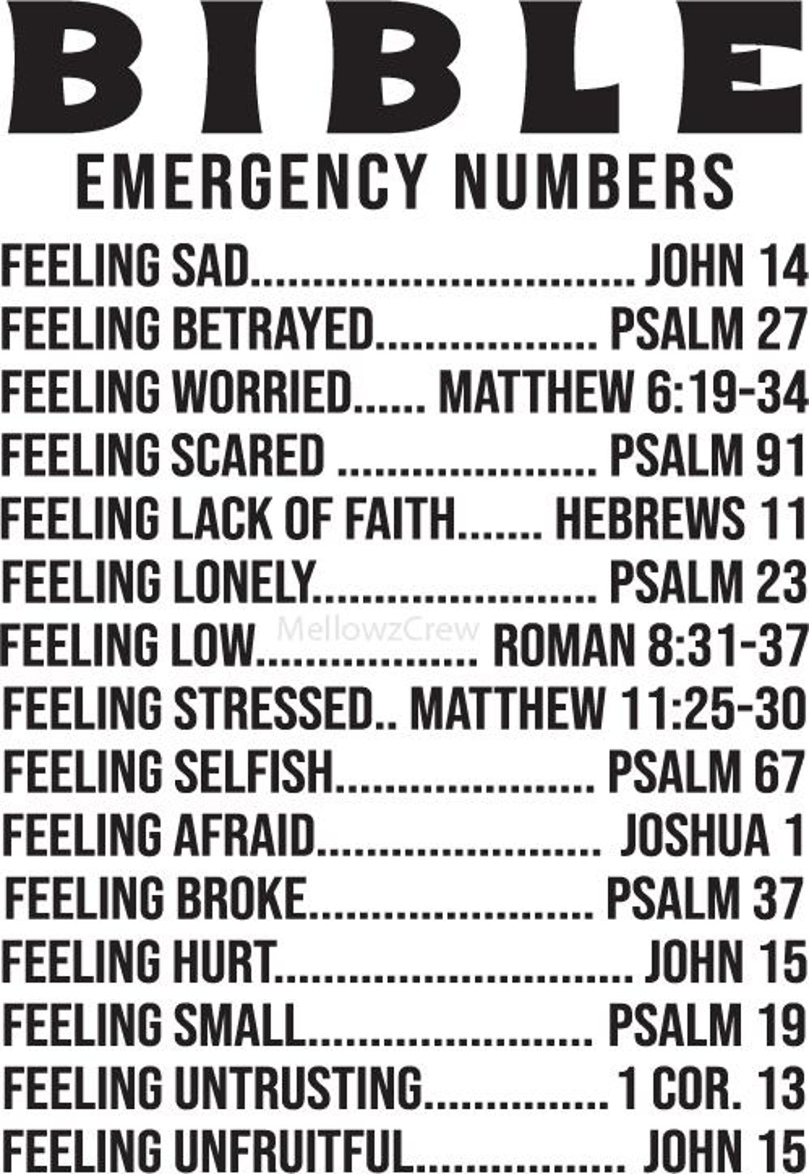 Bible Emergency Numbers Png| Jesus Numbers,faith Clipart,jesus Lover ...