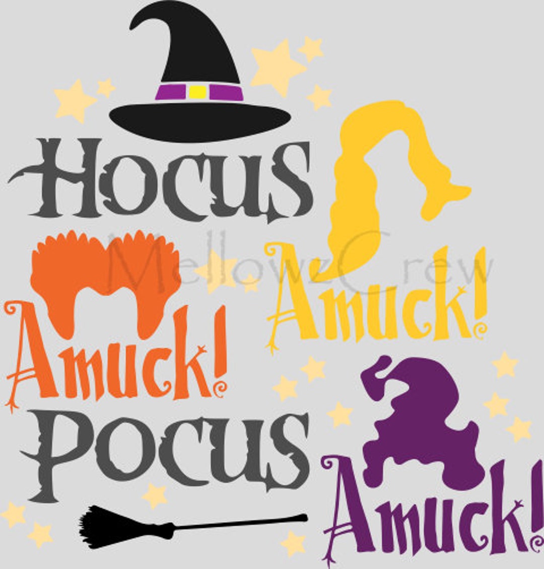 Amuck Amuck Amuck Hocus Pocus Png, Halloween Shirt Png, Hocus Pocus ...