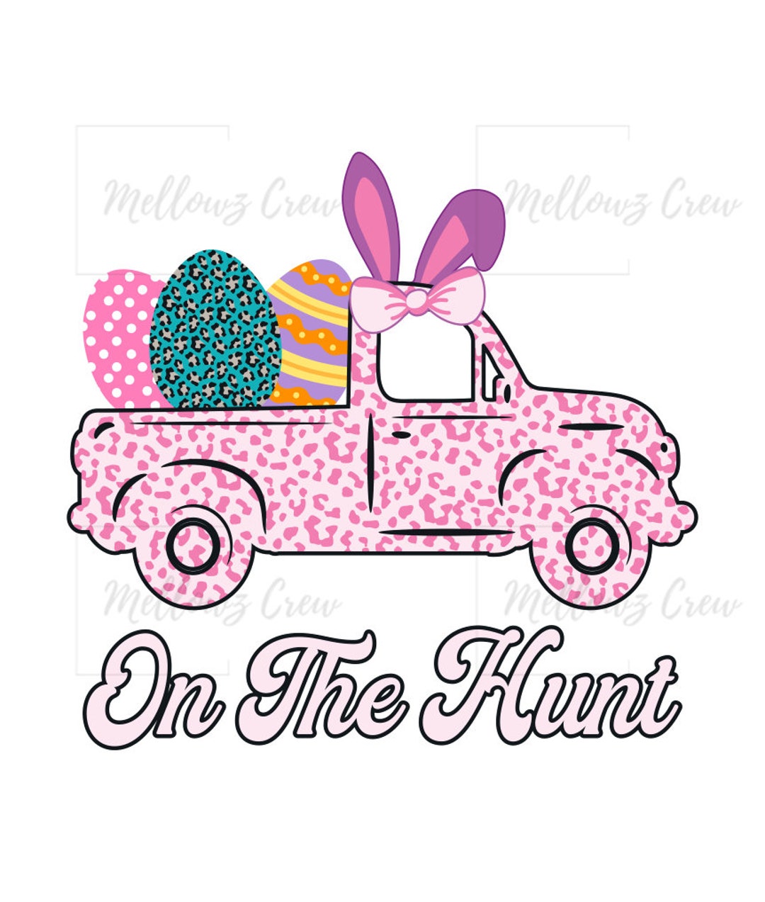 On the Hunt Png, Easter Png, Bunny Png, Happy Easter, Retro Png ...